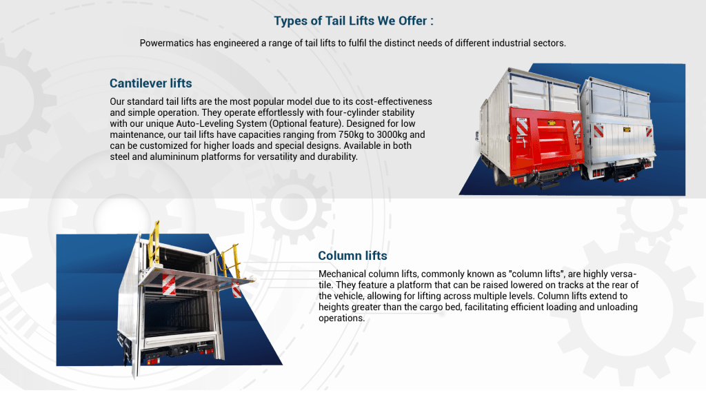 Tail Lifts - Powermatics Hydraulics & Engineering